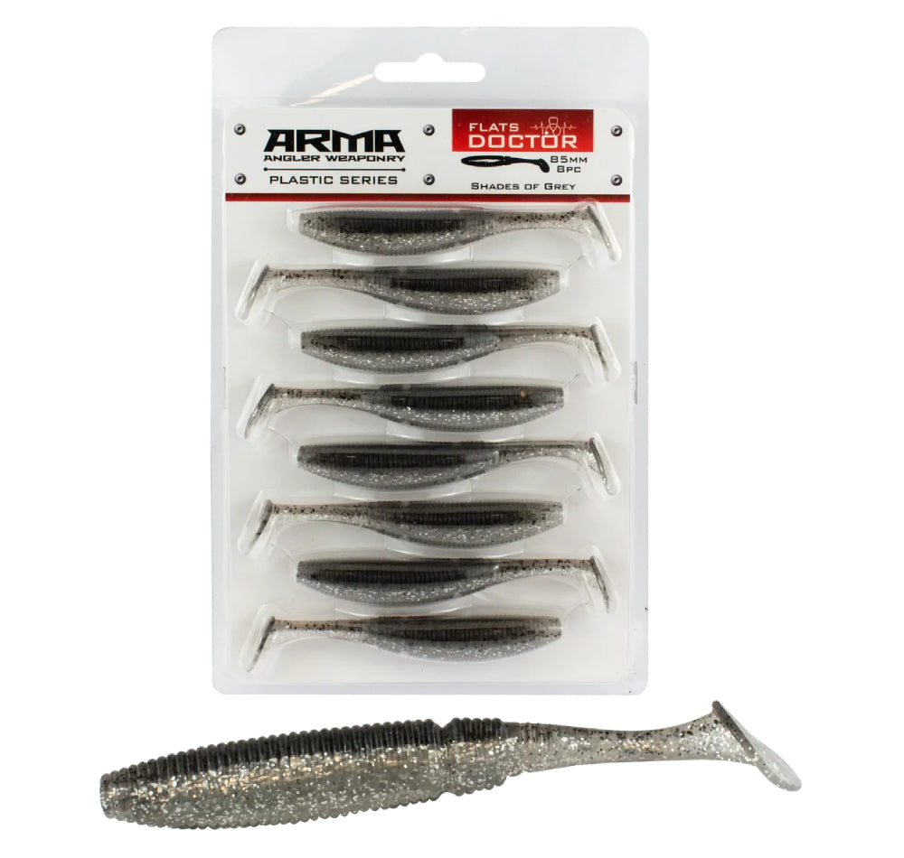 Arma Flats Doctor 85mm Plastic Paddle Tail Lure - Fergo's Tackle World